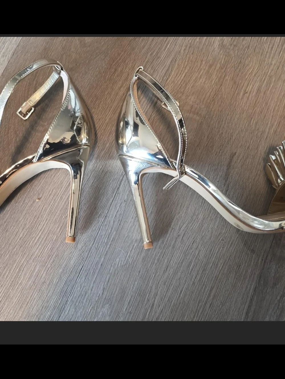 Shoes | Gianni Bini Gold Metallic Anklestrap Sandals | Poshmark